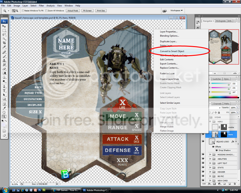 Ripelop's PS Tutorial - Let's make Mr. Destructo | Heroscapers